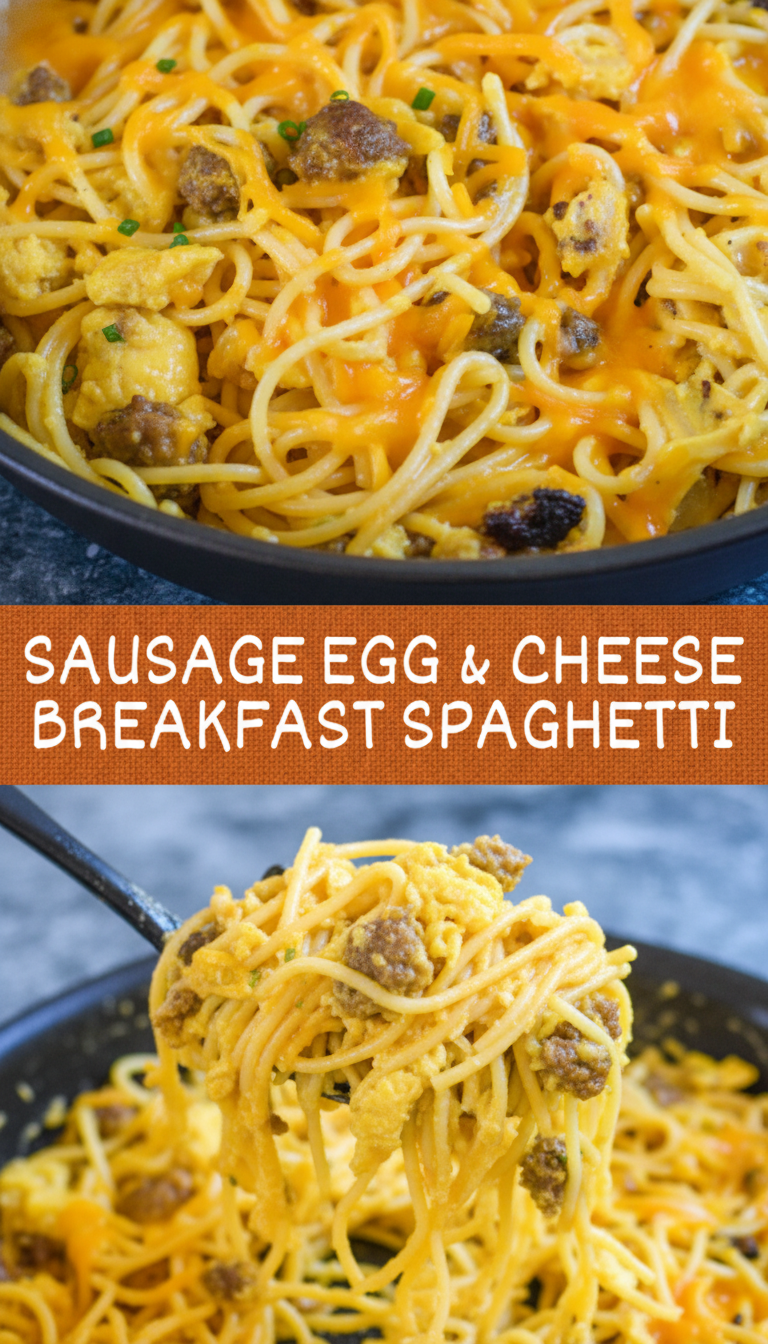 Sausage Egg Cheese Breakfast Spaghetti – optimalrecipes