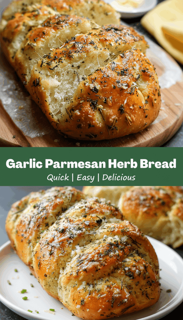 Garlic Parmesan Herb Bread Easy Recipe – optimalrecipes